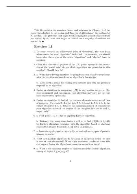 Summary Crack Exams With Introduction To The Design And Analysis Of Algorithmslevitin3e