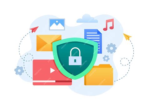 Premium Vector Personal File Data Protection Illustration