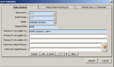 Data Induk Parsing Tutorial Software Pulsa Tiger Engine