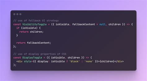 Mohammad Zolfaghari On Linkedin React Display Fallbackstrategy Display Ui Visibility