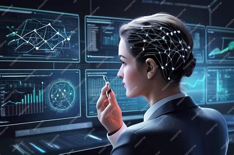 Premium Photo Big Data Analytics With Ai Technology Data Analyst