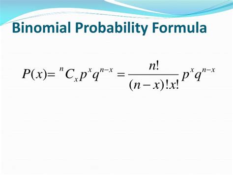 PPT Binomial Probability Formula PowerPoint Presentation ID