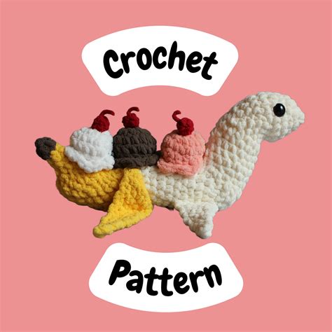 Ba Nessie Split Crochet Pattern Pdf File Croutons Crochet