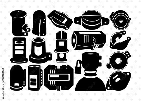 Gas Cylinder Lockout Cap Silhouette Cylinder Lock SVG Cylinder Gas