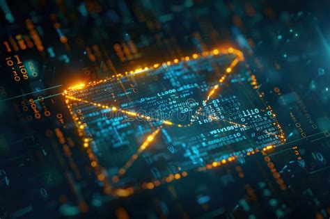Email Encryption Email Envelope Digital Encryption Symbolizing The