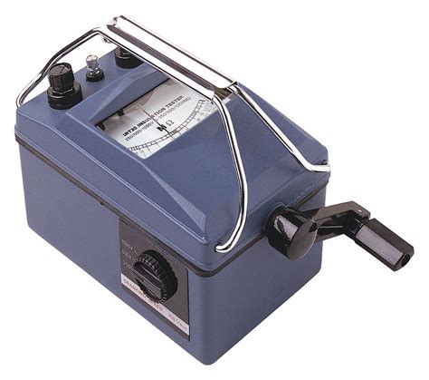 Uei Test Instruments Analog Hand Cranked Megohmmeter Insulation Resistance Range 0 To 1000