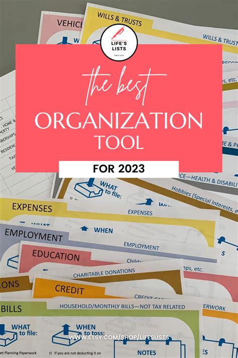 Printable Home Filing System With Pre Labeled Tabs