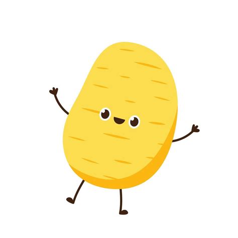 Potato Character Design 46537875 Vector Art At Vecteezy