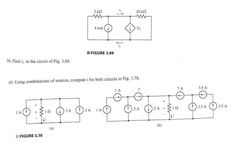 solved 5 k2 20 kΩ 4 ma 3i r figure 3 69 36 find i in the