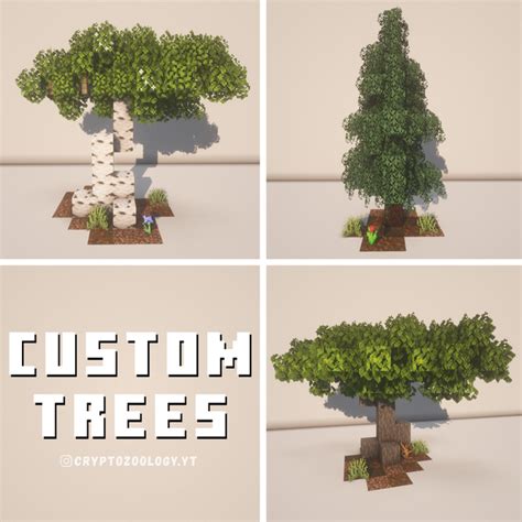 13 Custom Tree Designs For Minecraft 1 14 Vanilla World Download Artofit