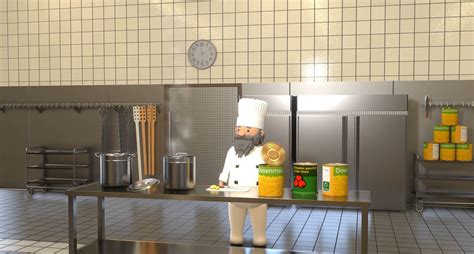 university canteen project wip 8 binary code animation blender 3d