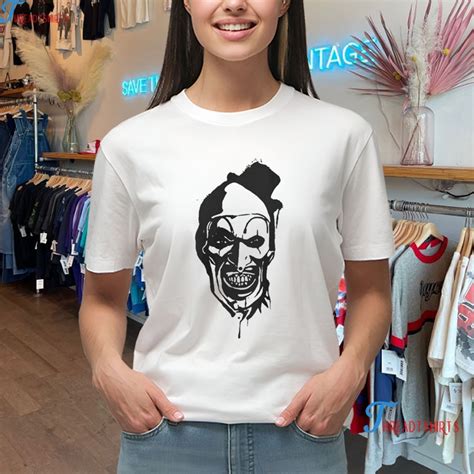 Terrifier Merch Art The Clown T Shirt Hoodie Longsleeve Tee