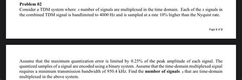 Solved Introduction To Communication Engineering Chegg Com
