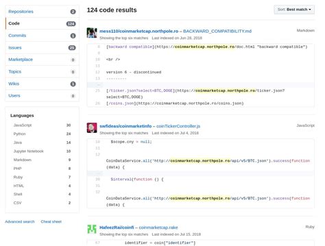 coinmarketcap json api code less here be dragoons