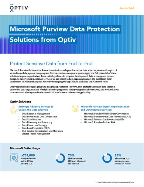 Microsoft Purview Data Protection Service Brief Optiv