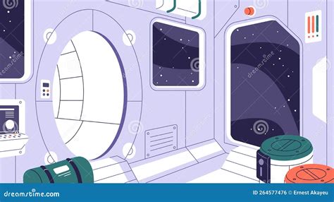 Spaceship Interior Inside Space Ship Station Stock Vector Spaceship Interior Inside Space Ship Station Stock Vector