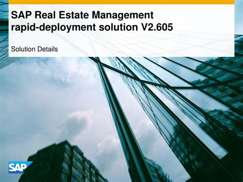 Ppt Sap Real Estate Management Rapid Deployment Solution V2605 Powerpoint Presentation Id