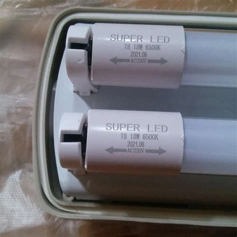 Promo Kap Waterproof 2x36 120cm Komplit Lampu Tl T8 Led 18 Watt 120cm Diskon 33 Di Seller
