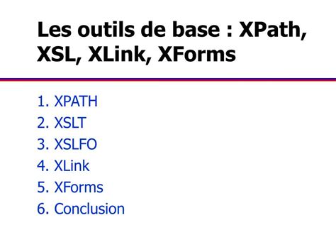 ppt les outils de base xpath xsl xlink xforms powerpoint presentation id 5150147