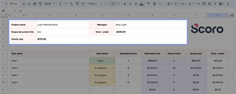 Daily Project Timesheet Template Google Sheets Excel