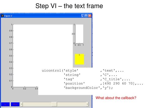 Ppt Graphic Objects Figure Axes 2d Plot 3d Plot Axis Labels Title Gui Objects Pushbutton