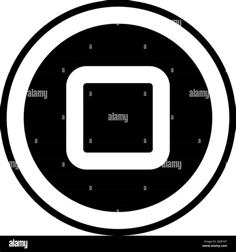 Essential App Stop Icon Stock Vector Image And Art Alamy