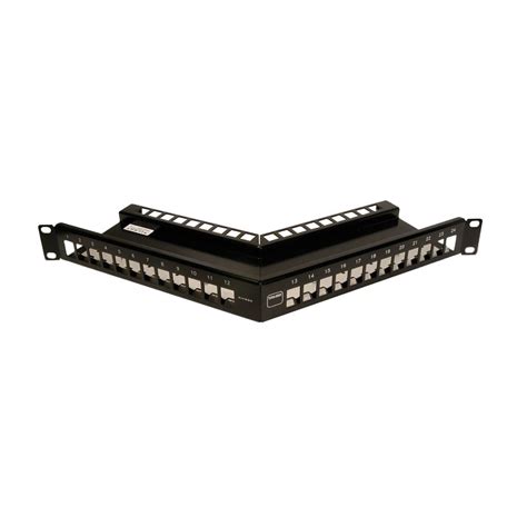 ️ patch panel angular cat6a siemon 24 puertos 》blindado