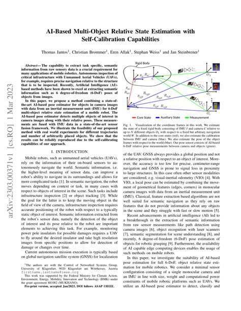 Pdf Ai Based Multi Object Relative State Estimation With Self