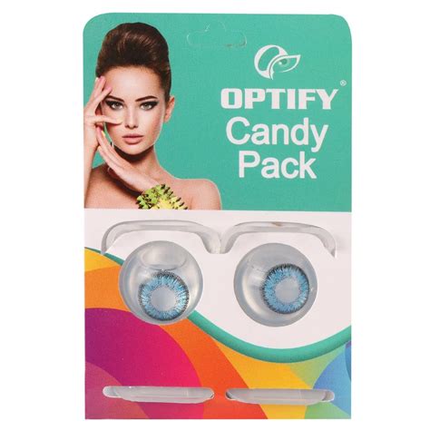 Optify Candy Pack Colored Contact Lenses Zero Powerdark Blue Lensexpert