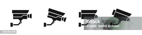 Cctv 카메라 기호 로고 보안 카메라 검은 아이콘입니다 벡터 일러스트 레이 션 감시에 대한 스톡 벡터 아트 및 기타 이미지 감시 디자인 레코드 아날로그 오디오