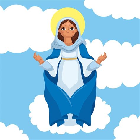 Mother Mary Cartoon Laughing