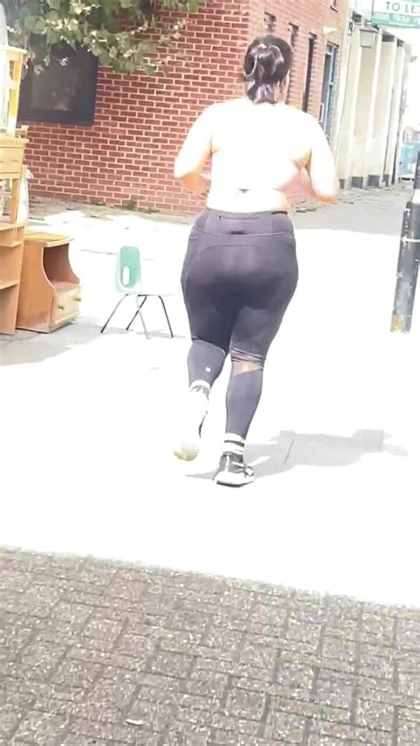Bbw Running In Leggings Thisvid Com