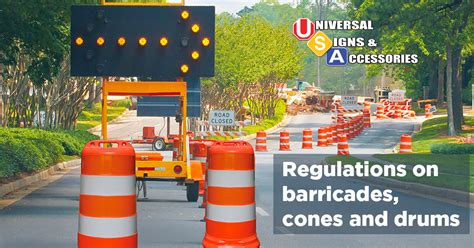 Mutcd Regulations On Traffic Control Barricades Cones And Drums Usa