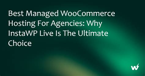 Best Managed Woocommerce Hosting For Agencies Why Instawp Live Is The