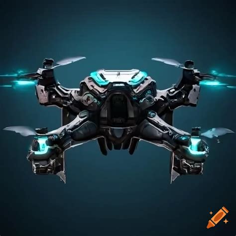 Highly Detailed 3d Rendering Of An Armored Sci Fi Drone On Craiyon