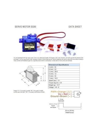 Servo Motor Sg90 Data Sheet Pdf 45 Off