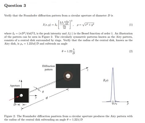 solved question 3 verify that the fraunhofer diffraction