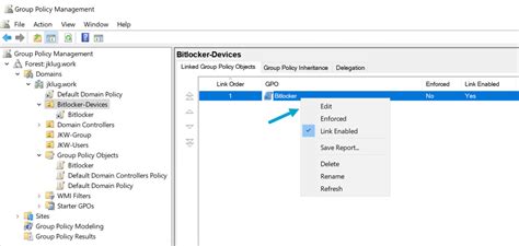 Enable Bitlocker Encryption Store Recovery Key In Active Directory