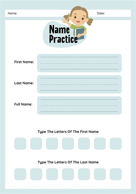 Name Writing Worksheets Free Image And Pdf Printables