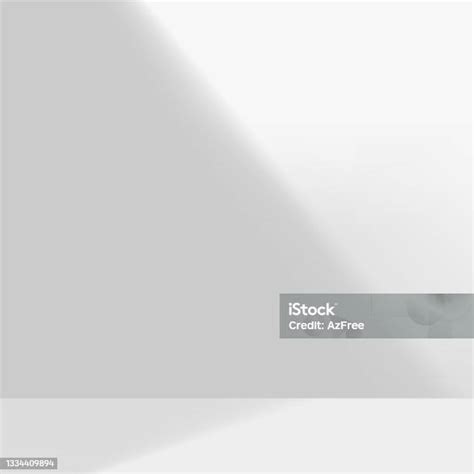 흰색 기하학적 3d 연단과 추상적 인 배경 벡터 일러스트레이션 실내에 대한 스톡 벡터 아트 및 기타 이미지 실내 초현대적 추상적인 배경 Istock