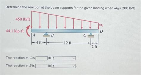 Solved [statics Problem] Determine The Reaction At The Beam