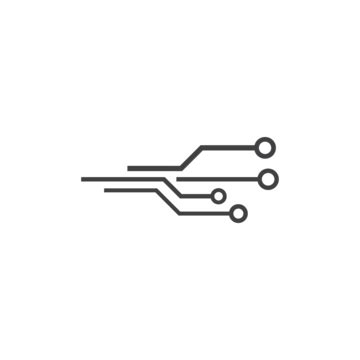 Circuit Technology Logo Vector Circuit Line Concept Vector Circuit Line Concept Png And