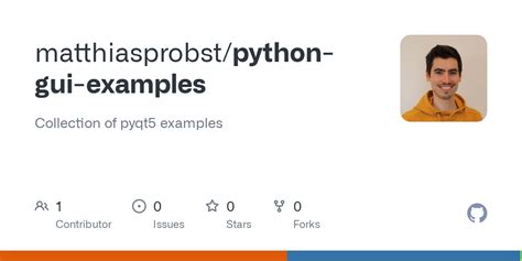 GitHub Matthiasprobst Python Gui Examples Collection Of Pyqt Examples