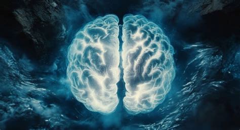 Future Technology Stock Featuring A Digital Brain On The Computer Motherboard Binary Data Ai