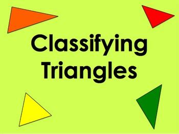 Classifying Triangles Length Of Sides PowerPoint By Kelly Katz By Kelly Katz