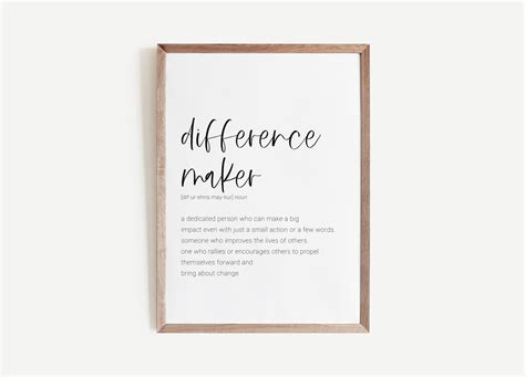 Difference Maker Definition Poster New Teacher Office Decor Difference Maker Print Printable