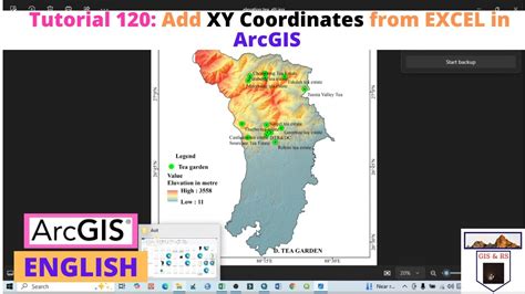 Add Xy Coordinates From Excel In Arcgis Youtube