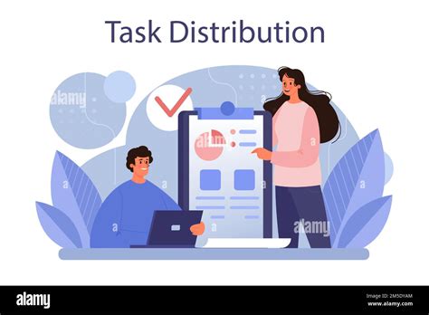 Task Distribution Concept Interaction Of Departments Business