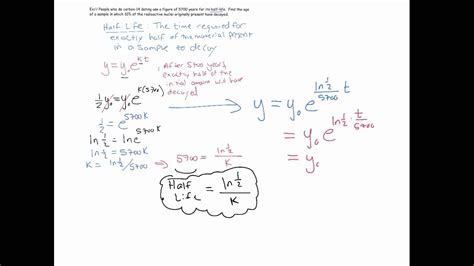 Half Life Formula Calculus