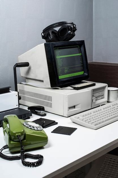 Free Photo View Of Retro Computer And Technology